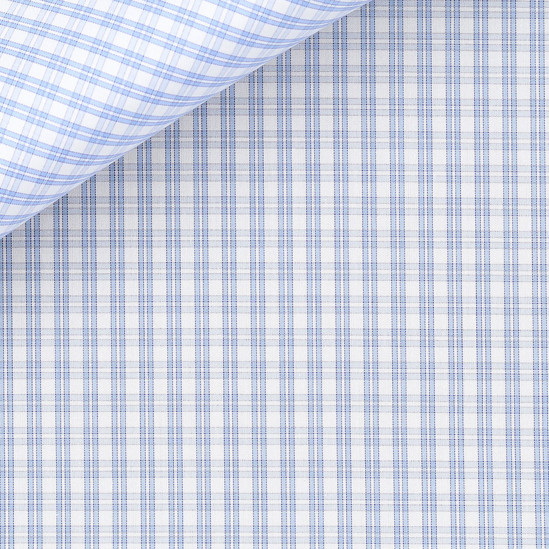 Poplin Check Pattern Blue FM60331-000013 | Swann